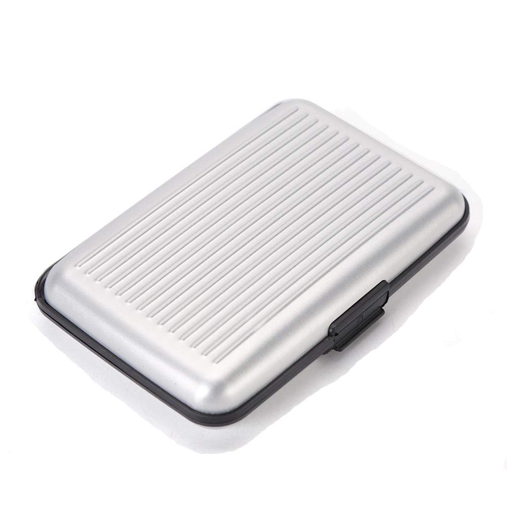 Rfid Blocking Aluminium Credit Card Holder Wallet Silver | Desertcart INDIA