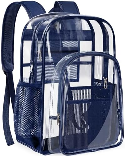 Amazon.com | PAMANO Clear Backpack Transparent Heavy Duty See Through ...