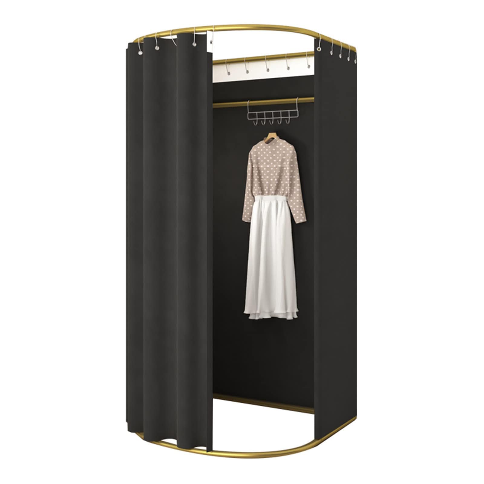 Clothing Store Fitting Room with Shading Curtain, Portable Temporary ...