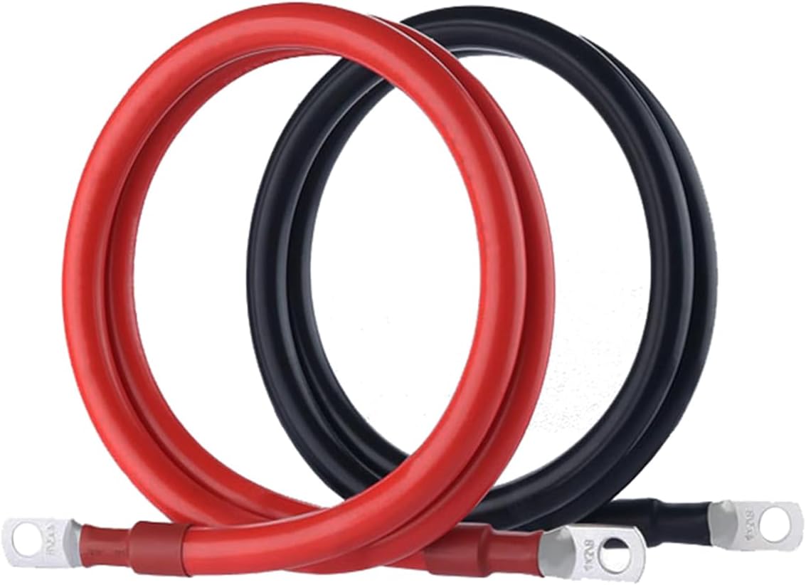 Amazon.com: 4 AWG Battery Cables, Power Inverter Wire Set, 3 Foot Pure ...