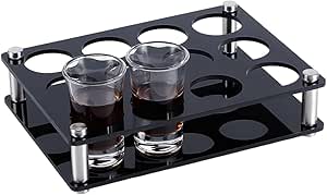 Amazon.com: UNICRAFTALE 12 Shot Glass Tray Holder Acrylic Shot Glasses ...
