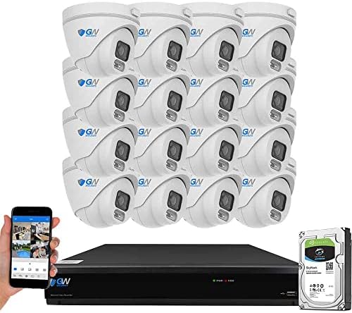 Amazon.com : GW Security 5MP 1920P Security Camera System with AI Face ...