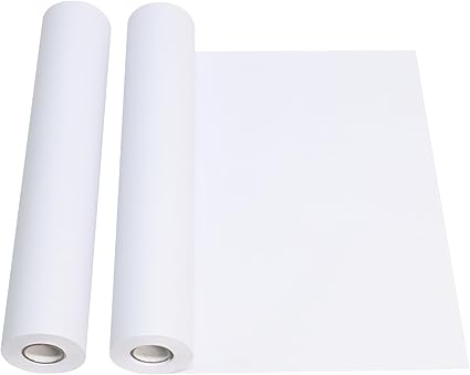 Amazon.com: ESSENTIAL 2 Rolls Easel Paper Roll 18 Inch x 75 Feet, White ...
