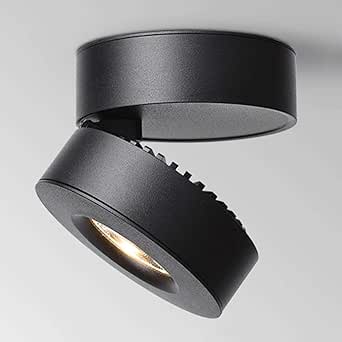 Ceiling Hanging Light, LED Ceiling Light Adjustable Spotlight Black ...