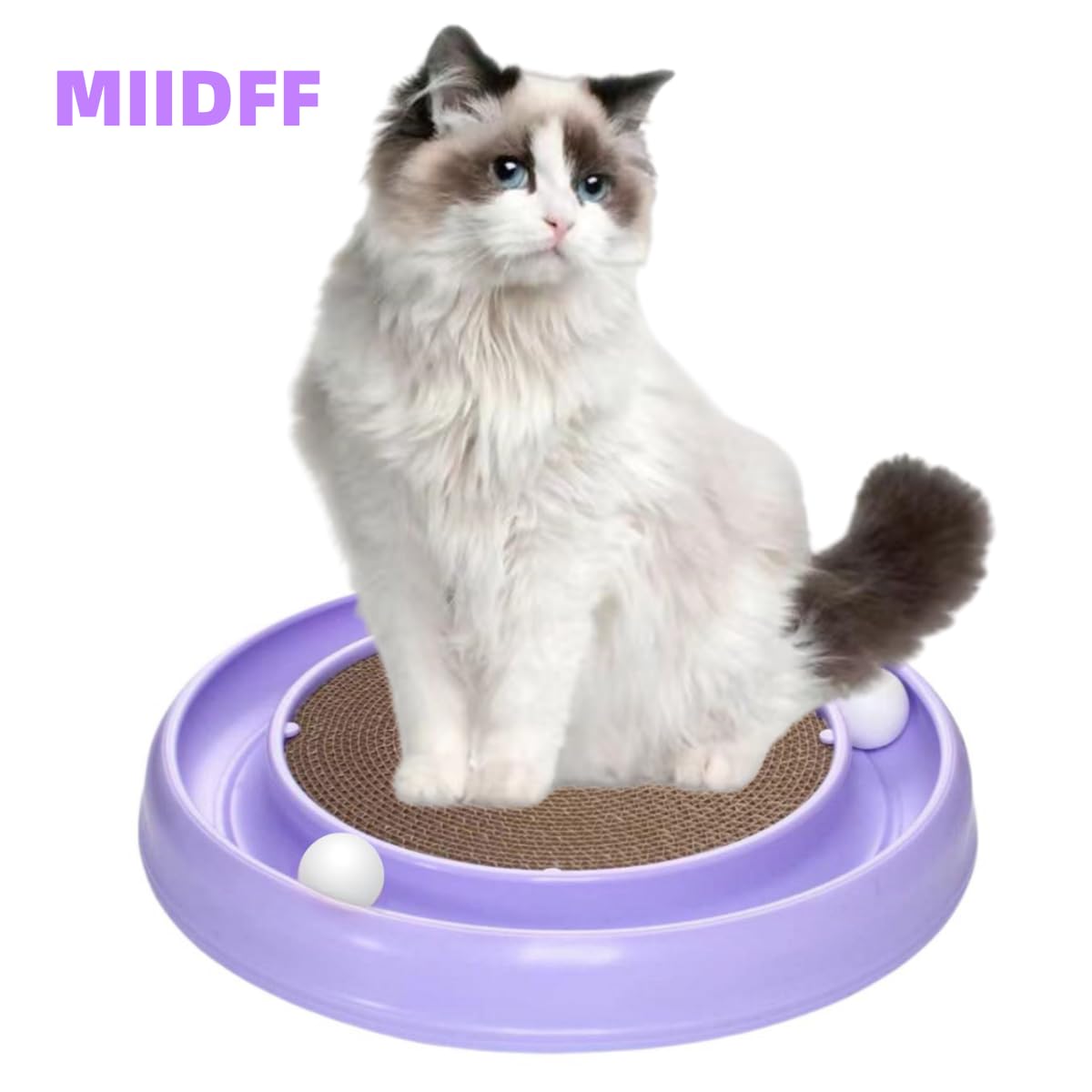 Round Cat Scratcher Toy,Cat Scratching Balls,Cat Toys Ball Track ...
