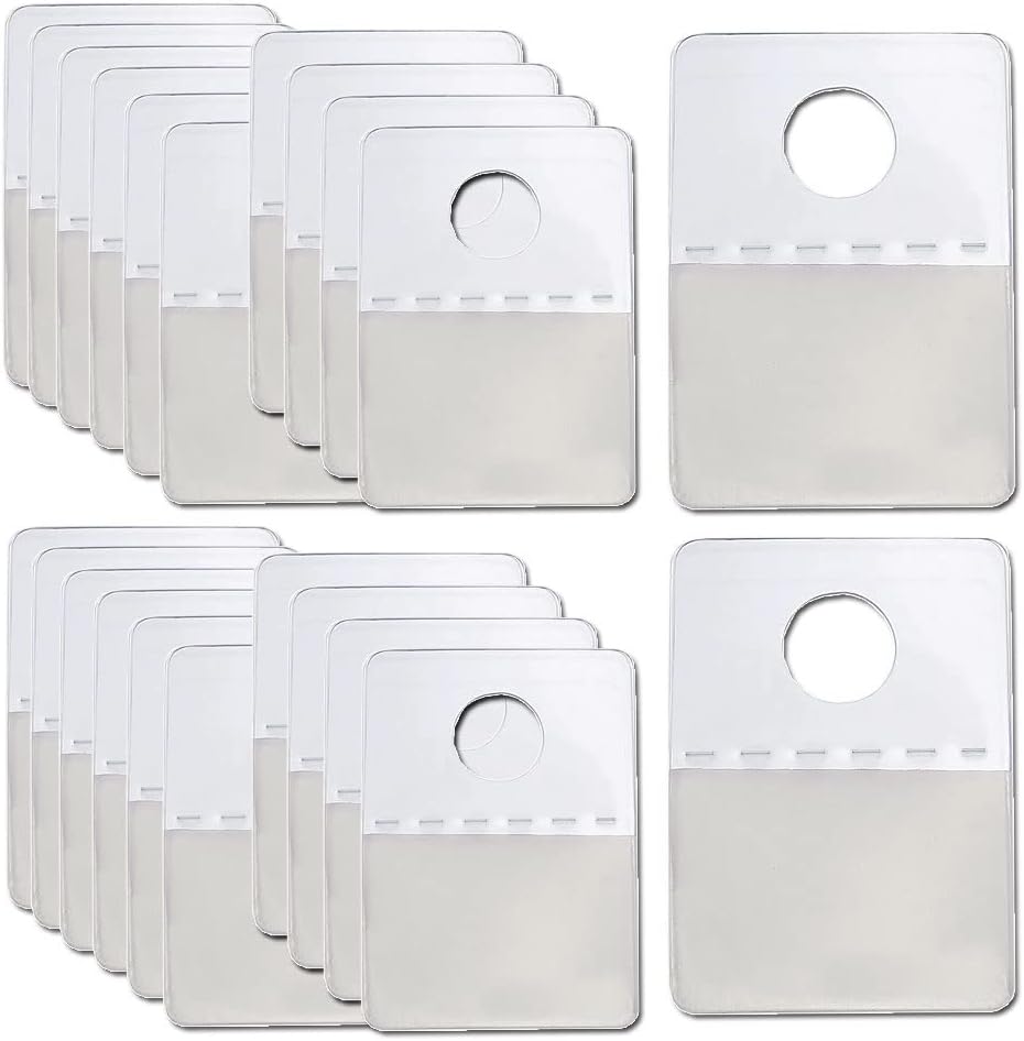 Amazon.com : Hang Tabs, 400 Pcs Clear Sticky Hanging Tags Round Hole ...