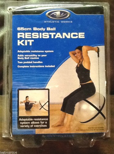 Athletic Works 65cm Body Ball Resistance Kit - Yoga/Pilates : Amazon.in ...