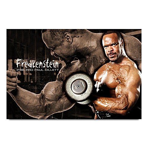 ezyPRNT Coloured Body Builder (W1) Wall Poster-Set Of 3 : Amazon.in ...