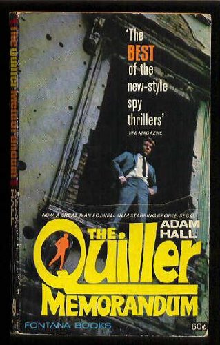 The Quiller Memorandum: Amazon.co.uk: Hall, Adam: Books
