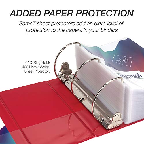 Snapklik.com : Durable 6 Inch Binder, Made In The USA, Locking D Ring ...