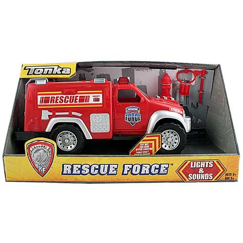 Tonka Lights and Sounds Rescue Force Red Fire Truck : Amazon.in: Toys ...