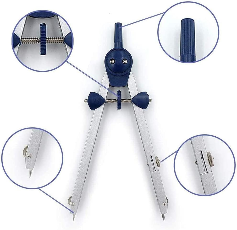 Kaimeilai Drawing compasses, Metal drawing compass,2 packs of ...
