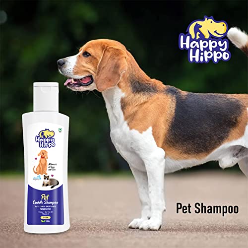 Happy Hippo 200ml Aqua Fragrance Pet Shampoo for All Breeds of Dogs ...