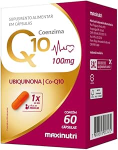 Coenzima Q10 Ubiquinona Co-Q10 100mg 60 Capsulas Maxinutri | Amazon.com.br
