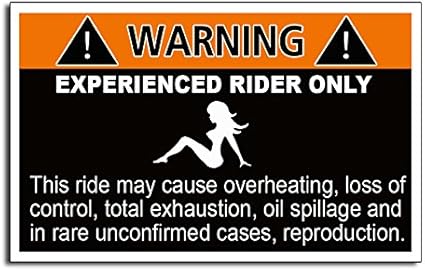 Amazon.com - Experienced Rider Warning Sticker Funny Caution Vinyl ...