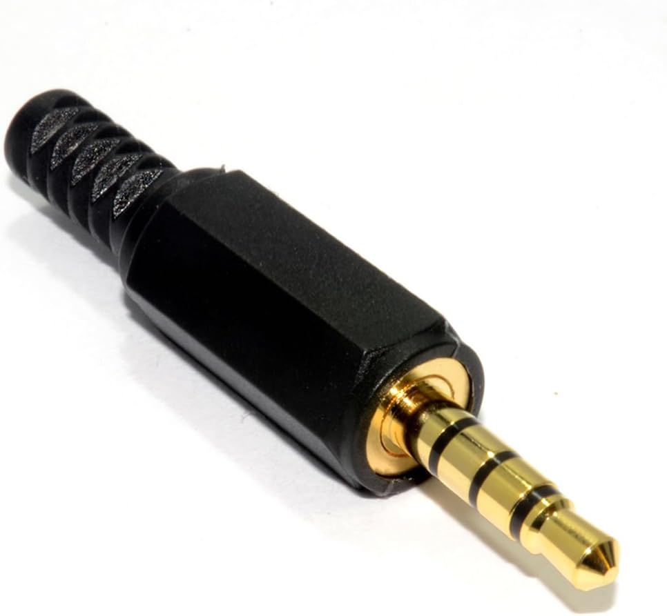 3,5 mm 4 Polig Klinkenstecker Stecker Löten Anschluss Für Audio oder ...