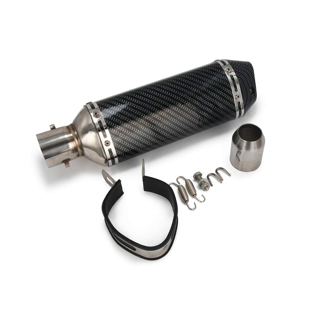 Snapklik.com : ATV Exhaust Muffler,Universal Stainless Steel 1.5-2 ...