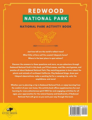 Snapklik.com : Redwood National Park Activity Book: Puzzles, Mazes ...