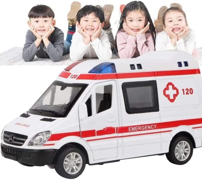 TOY RK SHINE Die-cast Ambulance Toy Car with Light & Siren Sound ...