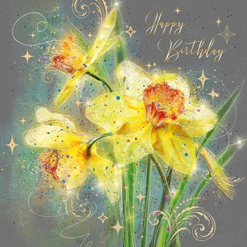Cherry Orchard, Enchanting Floral Ladies Birthday Card, Butterflies and ...