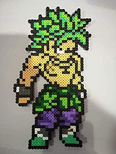 Broly - Dragon Ball Super - Pixel art - Perler beads - ironing pearl ...