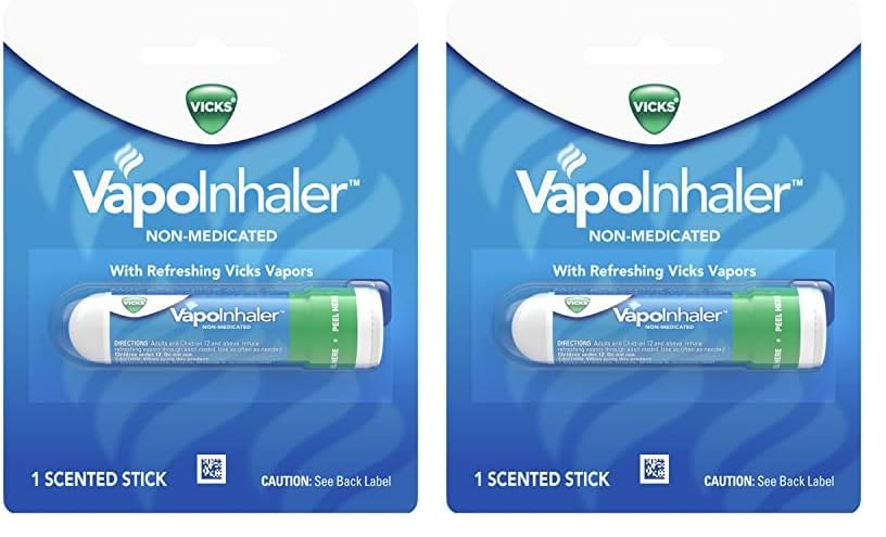 Amazon.com: Vicks VapoInhaler, Portable Nasal Inhaler, Non-Medicated ...