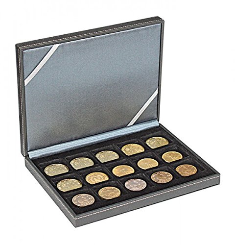 Coin Collection Storage LINDNER NERA Coin Case With 15 Square ...