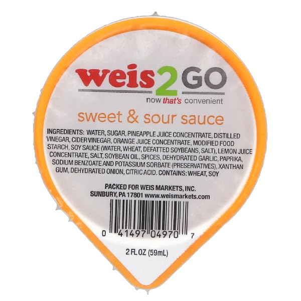 Amazon.com : Weis 2 Go, Sauce Sweet and Sour, 2 Ounce : Grocery ...