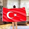 Amazon.com : AhfuLife Turkey Flag 3x5 Ft, Large Turkey National Flags ...