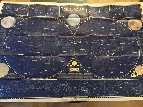 A Map of the Heavens, December 1957 (National Geographic Magazine ...