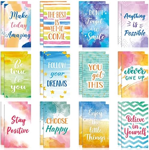 Blulu 24 Pieces Inspirational Notepads Mini Motivational Quotes ...