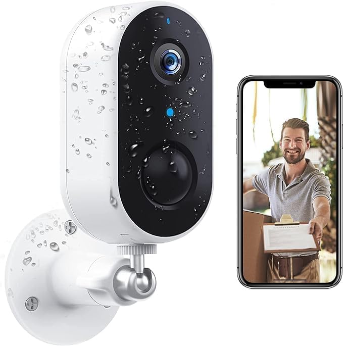 Laxihub GO1 Outdoor Security Camera WiFi, 1080P HD Rechargeable Battery ...