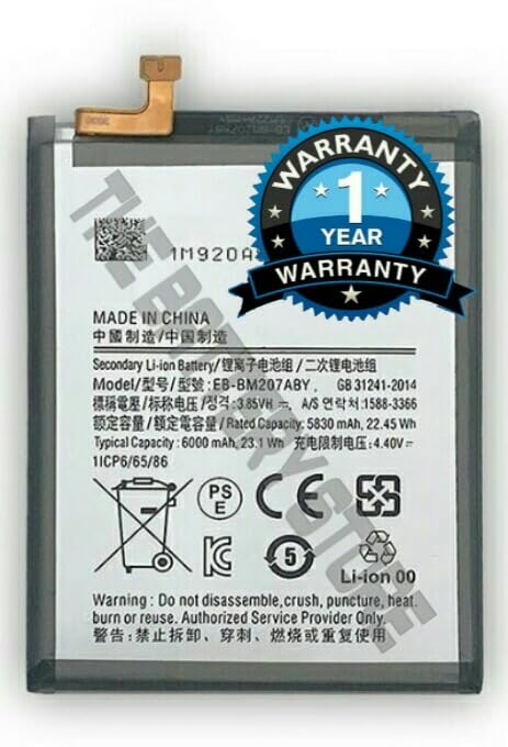 Original EB-BM207ABY Battery for Samsung Galaxy M21 | M30s | M31 ...