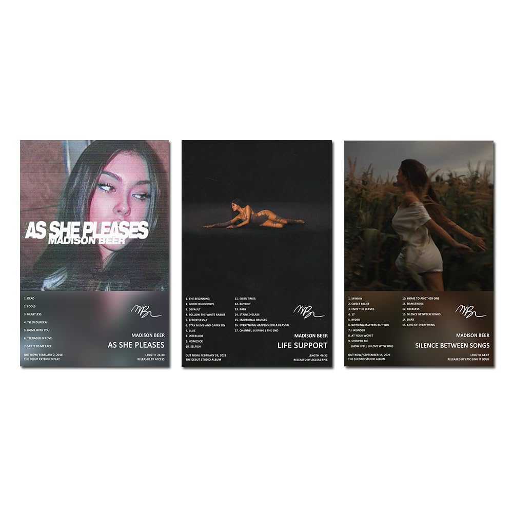 Amazon.com: HWDNQGH Madison Beer Poster Album Cover Limited Edition ...
