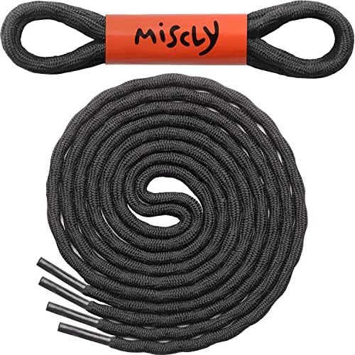 Amazon.com: Miscly Non Slip Round Wave Shape Boot Laces, Heavy Duty Shoelaces for Boots, Work ...