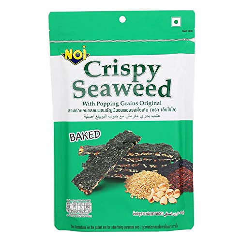 Amazon.com : NOI Brand, Crispy Seaweed with Popping Grains Original 40g ...