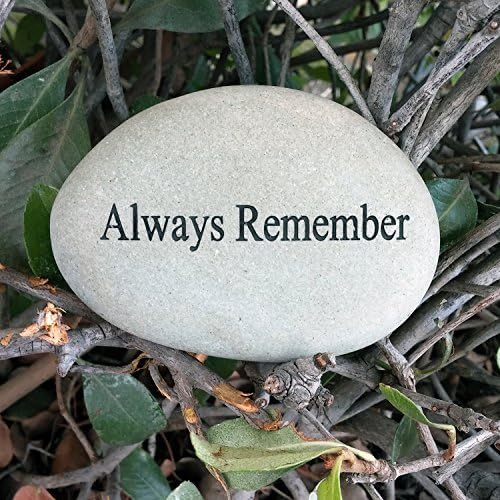 Garden Age Supply Always Remember Engraved Memorial Stone Quotes Stones ...