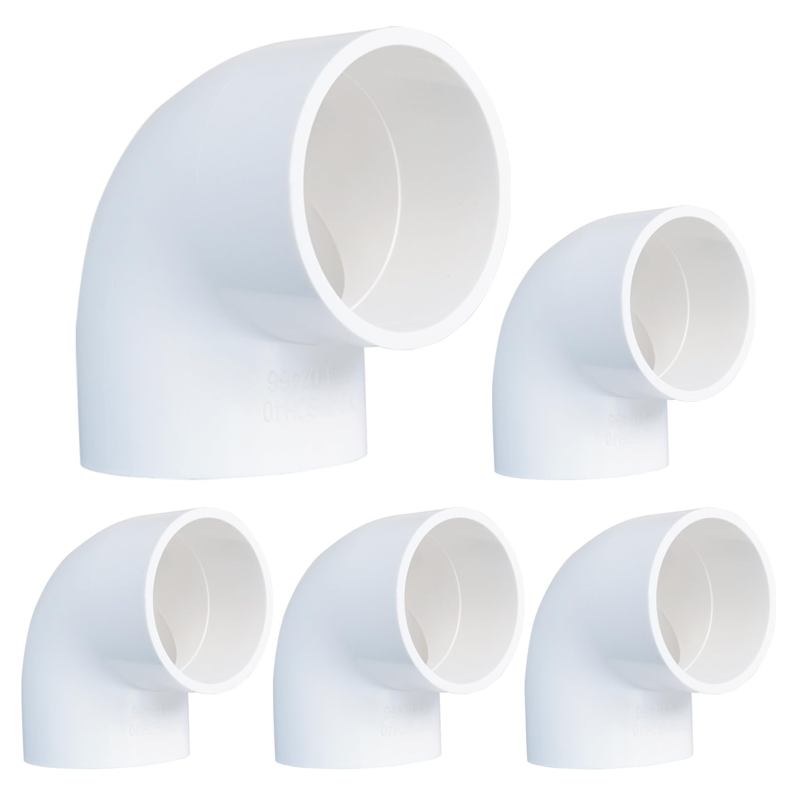 Snapklik.com : TALEGEN 5 Pack 2" PVC 90 Degree Elbow Pipe Fittings