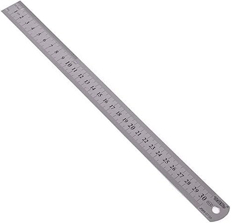 Nacpy Stainless Steel Ruler Measure Tool Metal Ruler Metric Function ...