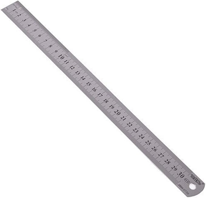 Nacpy Stainless Steel Ruler Measure Tool Metal Ruler Metric Function ...