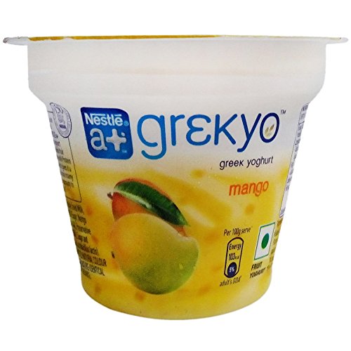 Nestle A+ Grekyo Greek Yoghurt - Mango, 100g Cup : Amazon.in: Grocery ...