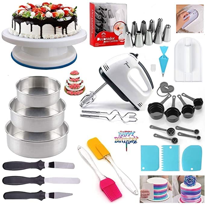 Buy Shiv Popular Cake Decorating Items Combo Full Cake Maker Baker Set ...