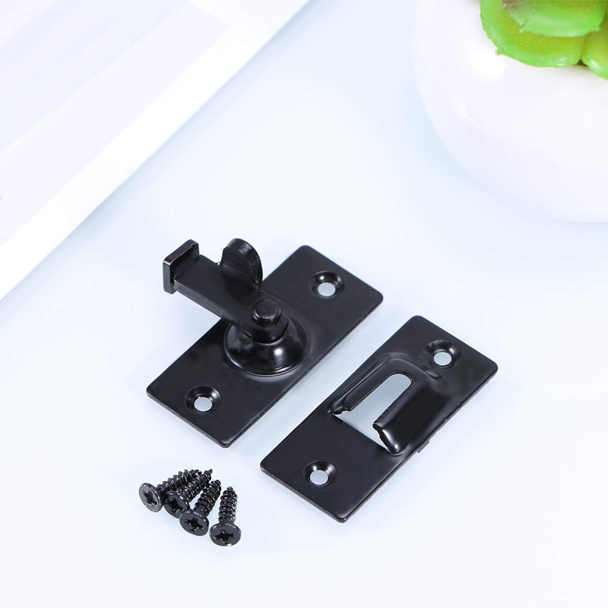 DOITOOL 90 Degree Right Angle Door Lock Buckle Tiny Security Door Lock ...