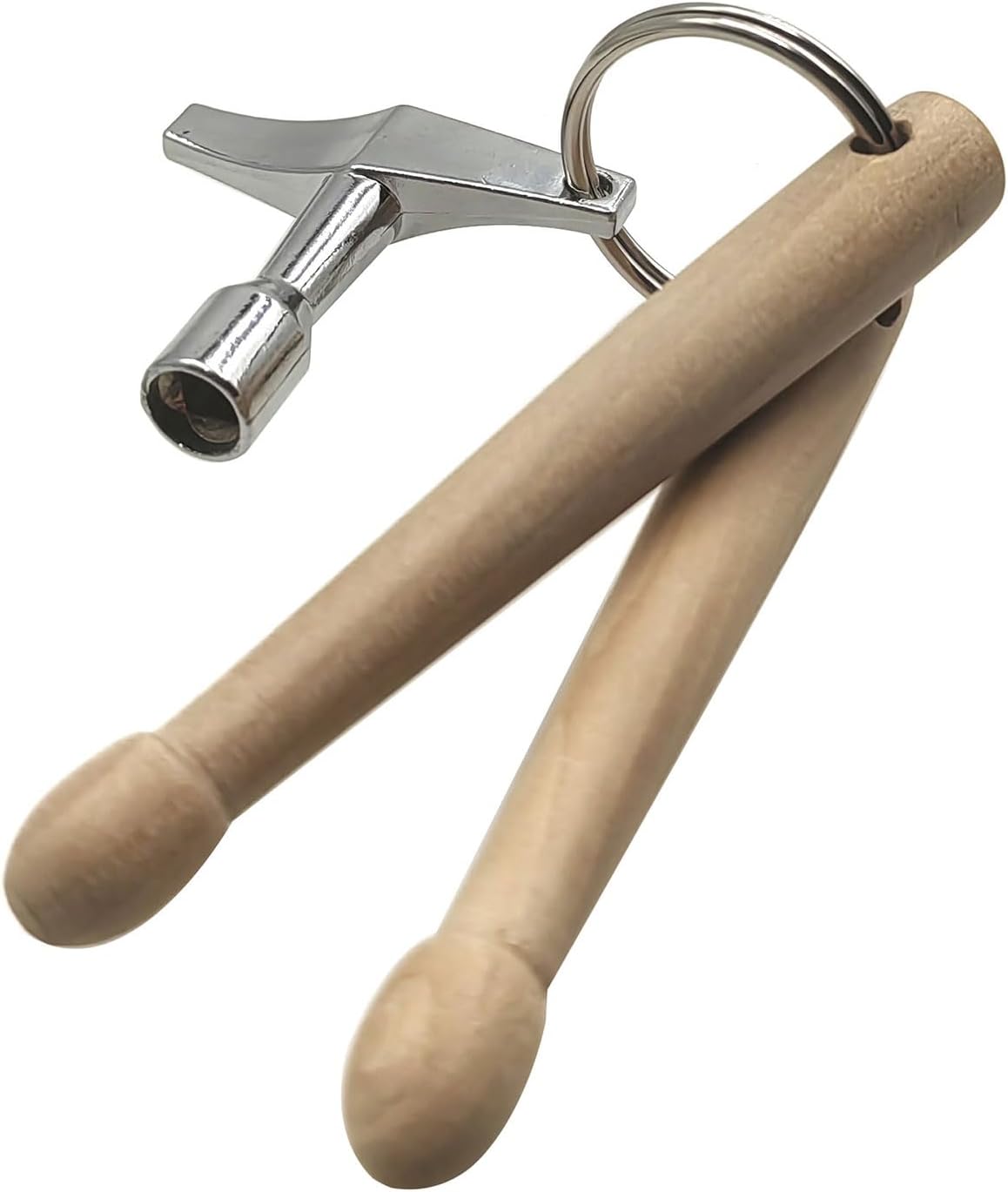 Professional Percussion Keychain Combo Wooden Sticks And Adjustable ...