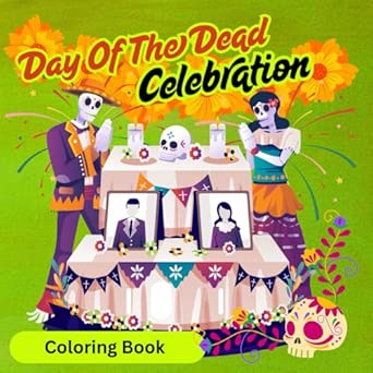 Amazon.com: Day Of The Dead Celebration (Coloring Book): Bold and Easy ...