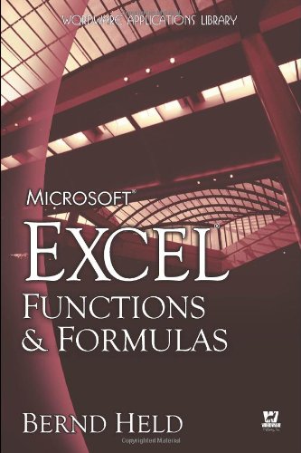 Microsoft Excel Functions And Formulas Excel 97 Excel 2003 Wordware Applications Library
