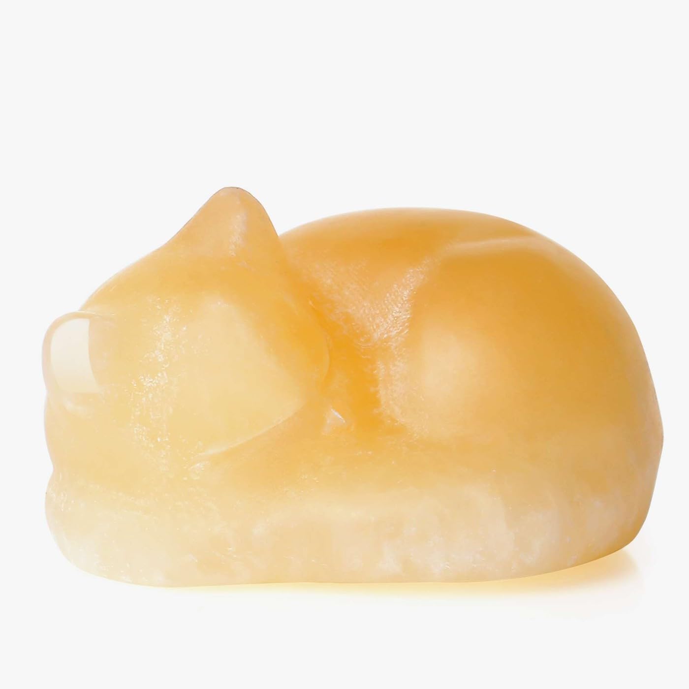 Amazon.com: LAIDANLA Sleeping Cat Statue Fancy Calcite Healing Gemstone ...