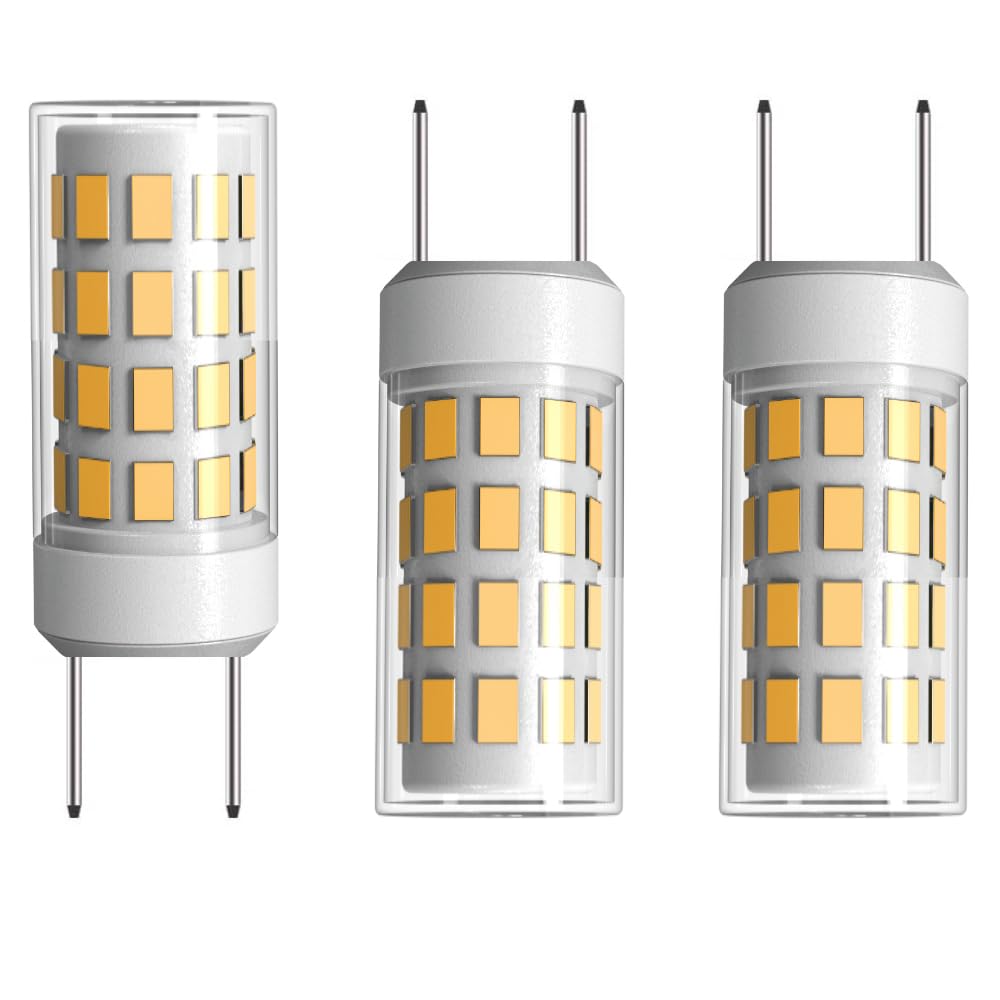 LUHMQ 3-Pack GY6.35 LED Bulbs AC/DC 12V T4 JC Type GY6.35 Bi-pin Base 3 ...
