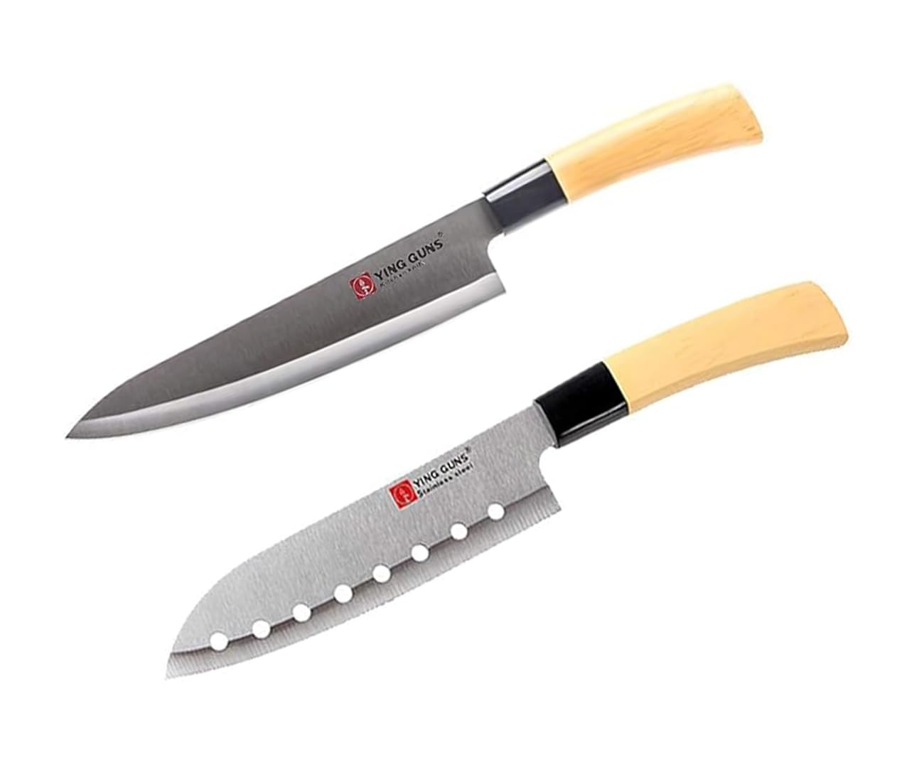 Buy Ying Guns Premium Stainless Steel Kitchen Knife Set Combo Pack of 2 ...