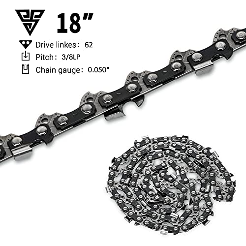 Snapklik.com : Loggers Art Gens Chainsaw Chain For 18-Inch Bar SG-S62 ...